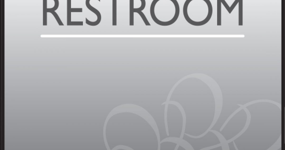 Standard Restroom Sign | Clinton Industries, Inc.