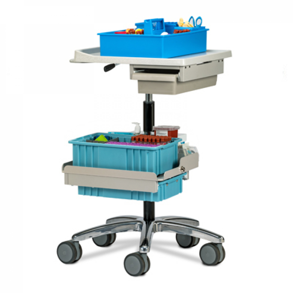 67022 Store & Go Phlebotomy Cart | Clinton Industries, Inc.