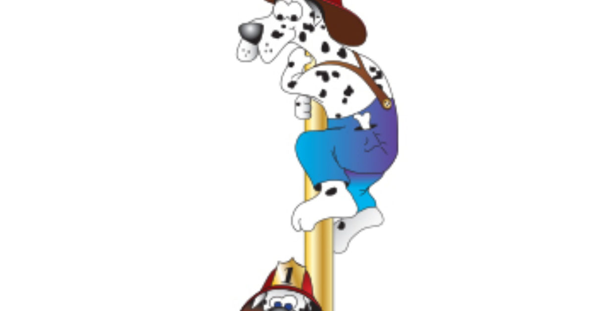 Fire Dogs Wall Sticker | Clinton Industries, Inc.