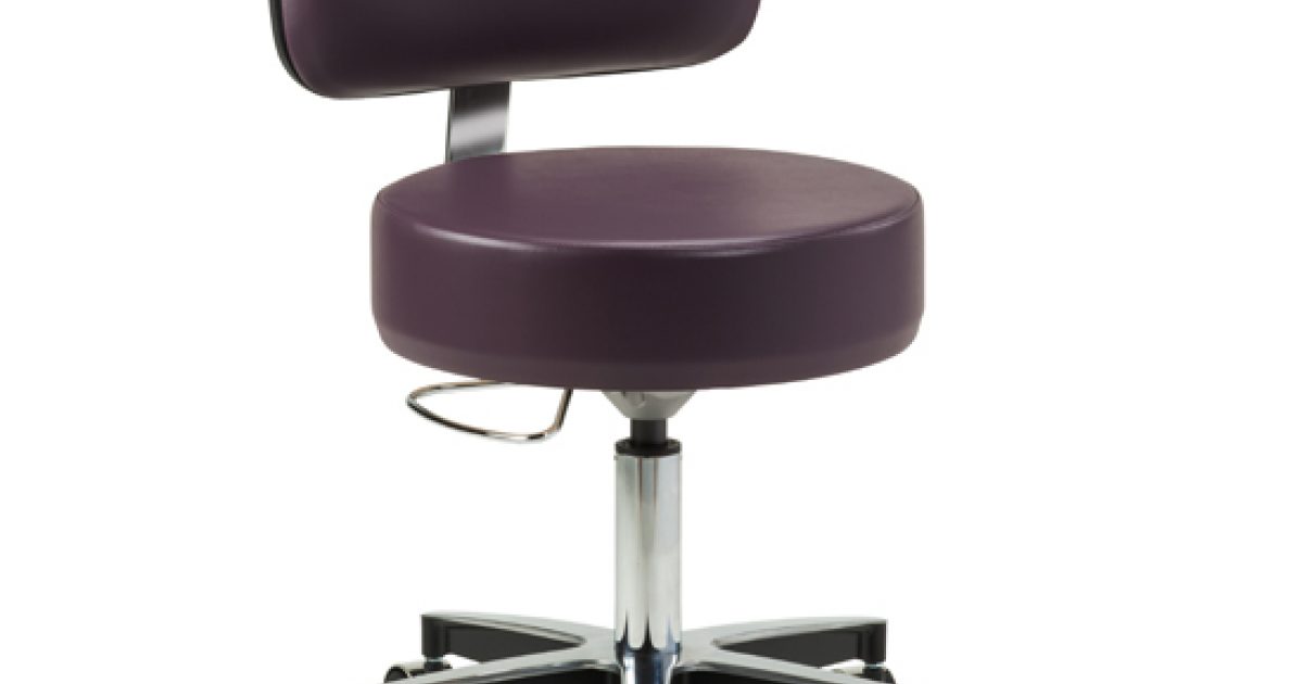5-Leg Pneumatic Stool with Backrest | Clinton Industries, Inc.