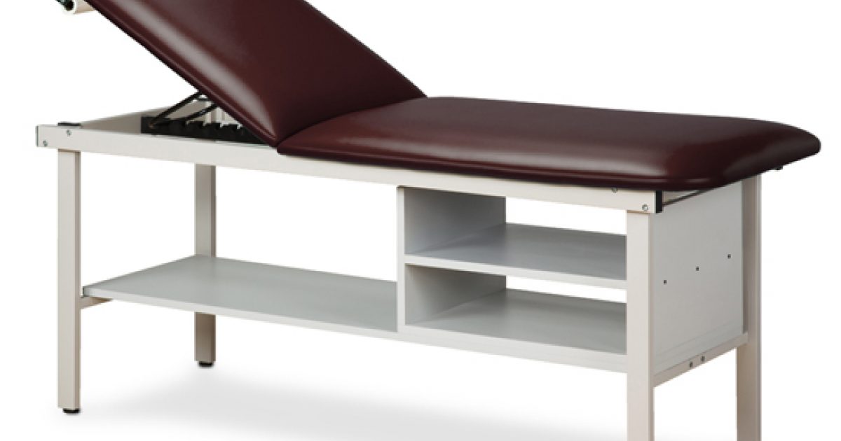 Alpha Series Treatment Table with Shelving | Clinton Industries, Inc.