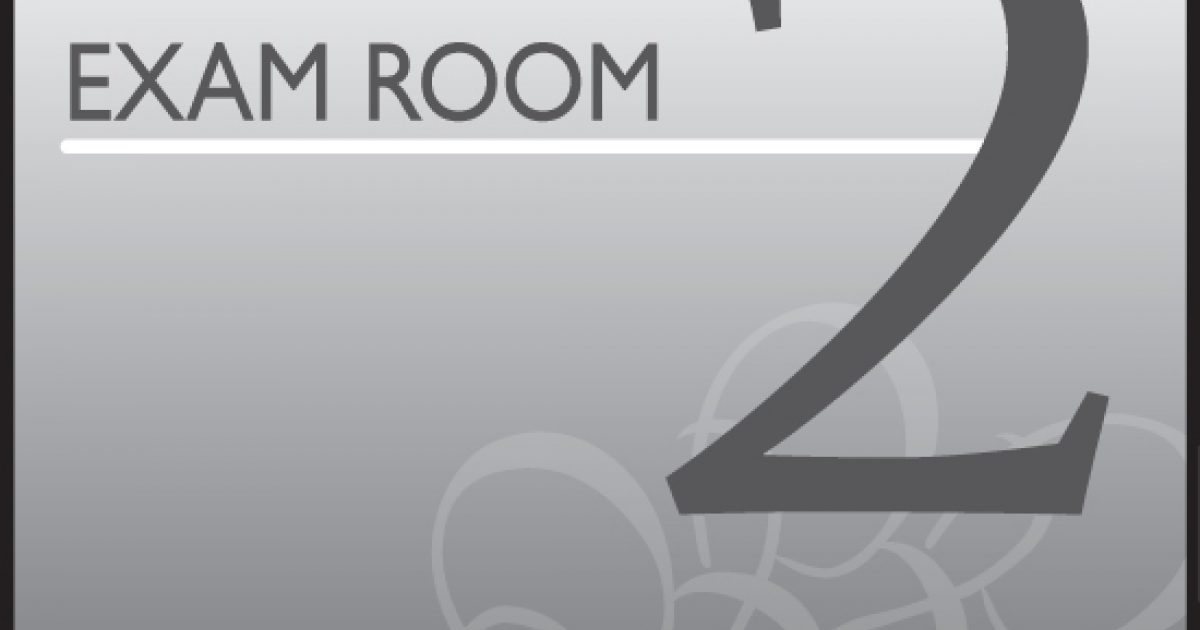 Standard Exam Room Sign 2 | Clinton Industries, Inc.