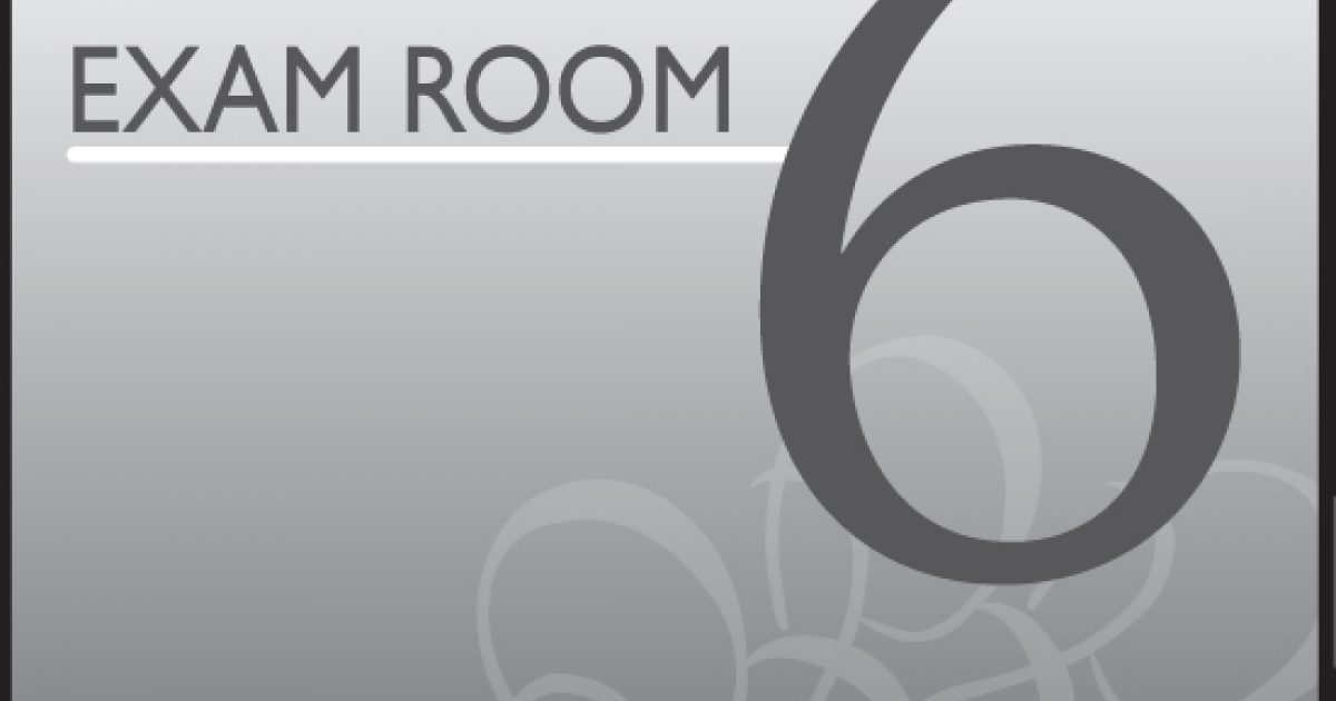 Standard Exam Room Sign 6 | Clinton Industries, Inc.