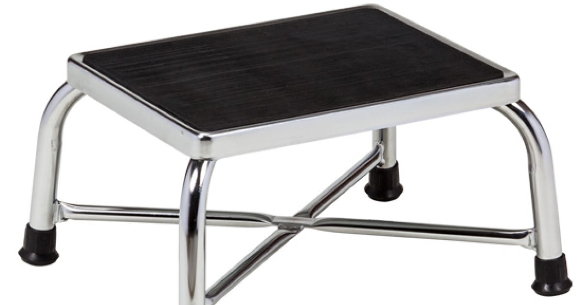 Chrome, Heavy-Duty, Step Stool | Clinton Industries, Inc.